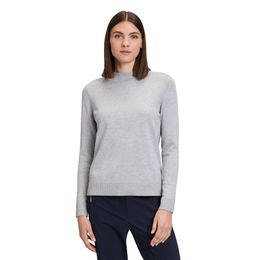 Betty Barclay Damen Strickpullover "Damen mit Stehkragen", grau, Basic, Gr. 48, Strick, Obermaterial: 55% Viskose, 30% Polyester, 15% Polyamid,