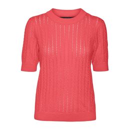 V&eacute;ro Moda VERO MODA Pullover 'Morena' Damen Gr&ouml;&szlig;e M rot