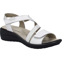 Josef Seibel Damen Sandale "Annecy 12, weiss-silber", Gr. 38, wei&szlig;, Obermaterial: 100% Rindsleder Leather cow., Schuhe
