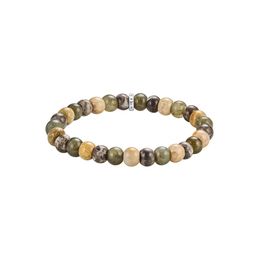 Thomas Sabo Armband Herren Gr&ouml;&szlig;e 17 beige / gr&uuml;n / silber