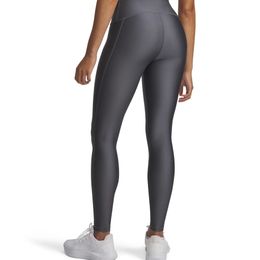 Under Armour Damen Funktionstights "TECH HIRISE LEGGING", grau, Gr. S, Obermaterial: 87% Polyester, 13% Elasthan, Hosen, mit Handytasche, sportlicher
