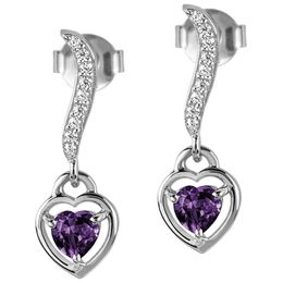 Jacques Lemans Earrings female Purple size One Size
