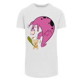 F4NT4STIC T-Shirt 'The Flintstones Bamm Bamm And Dino' Herren Gr&ouml;&szlig;e L gr&uuml;n / pink / schwarz / wei&szlig;
