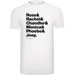F4NT4STIC Shirt 'Friends Ross & Rachel & Chandler & Monica & Phoebe & Joey' male White size XXL
