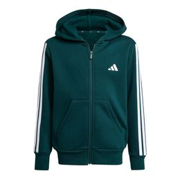adidas Sportswear Athletic Zip-Up Hoodie 'Essentials' boy Green size 176