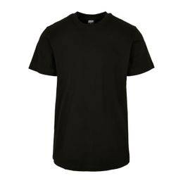 T-Shirt Urban Classics "Urban Classics Herren Recycled Basic Tee", Damen, Gr. XS, schwarz, 70% Baumwolle, 30% Baumwolle (Recycled), unifarben, normal, Rundhals, Shirts T-Shirt