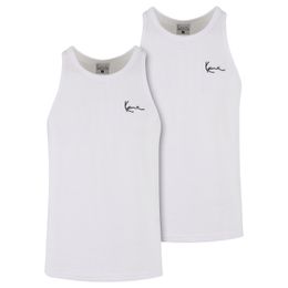 Karl Kani Damen Tanktop "Karl Kani Herren"wei&szlig;, Gr. XS, 60% Baumwolle, 40% Polyester, Tops
