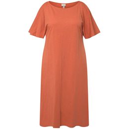 Ulla Popken Kleid Damen Gr&ouml;&szlig;e 42/44 orange Winterkleid