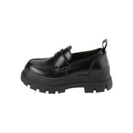 Buffalo Damen Trainingsschuh "Buffalo Damen Buffalo Aspha Loafer Shoe Flat", Gr. 40schwarz, Polyurethan, unifarben, Schuhe