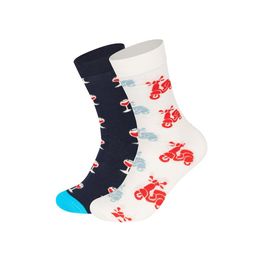Happy Socks Socks 'Scooter and Wine' female Blue, White size 41-46