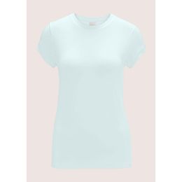 Madeleine Mode MADELEINE Damen Kurzarmshirt "Jerseyshirt Kurzarm Jersey Basicoberteil", gr&uuml;n, Gr. 44, Obermaterial: 95% Viskose CV. 5% Elasthan EL., Shirts