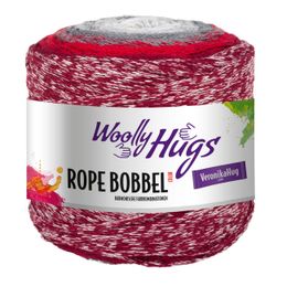 Rope Bobbel von Woolly Hugs, Rot/Grau, aus Baumwolle