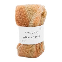 Atenea Tones von Katia, Gr&uuml;n/Kupfer/Beige, aus Schurwolle