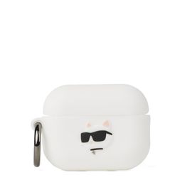 K by KARL LAGERFELD Karl Lagerfeld Smartphone Case 'Silicone Choupette AirPods 3' female White size One Size