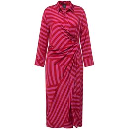 Ulla Popken Blusenkleid Damen Gr&ouml;&szlig;e 42/44 pink Winterkleid