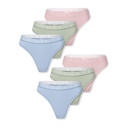 ELLE Tanga ' Thong - ELLE LOGO ' Damen Gr&ouml;&szlig;e S bunt