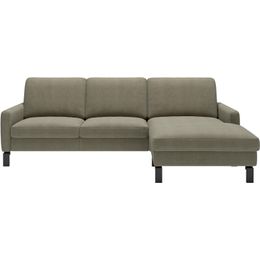 Ecksofa Home Affaire, B:244cm H:86cm T:164cm, gr&uuml;n, 100% Polyester, Wohnzimmer, Sofas, inkl. saugroboterfreundliche H&ouml;he & schmale Armlehnen