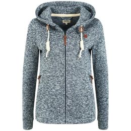 oxmo Fleecejacke 'Thory' Damen Gr&ouml;&szlig;e XL marine / offwhite