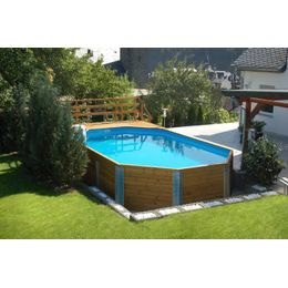 Terrasse Weka, B:215cm H:116cm T:111cmnatur, Holzwerkstoff, Gartenhaus-Terrassen, "Sonnendeck", f&uuml;r &raquo;Mali 4&laquo; und &raquo;Mali 5&laquo;