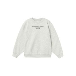 name it Sweatshirt 'Nakonni' M&auml;dchen Gr&ouml;&szlig;e 134/140 graumeliert / schwarz