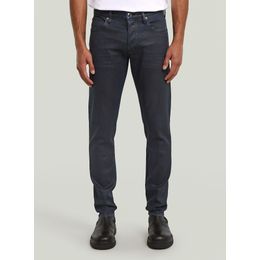 G-Star Raw 5-Pocket-Jeans G-STAR "3301 Slim Jeans", Herren, Gr. 28, L&auml;nge 34, worn in lunar blau coated, Obermaterial: 5% Elastomultiester, 1% Elasthan, Jeans 5-Pocket-Jeans