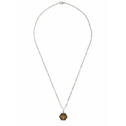 Gemshine Kette 'Biene auf Wabe' Damen Gr&ouml;&szlig;e One Size gold / schwarz / silber