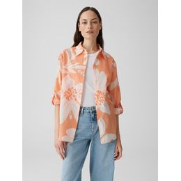 Opus Bluse 'Fumine Boh&egrave;me' Damen Gr&ouml;&szlig;e S hellorange / wei&szlig;