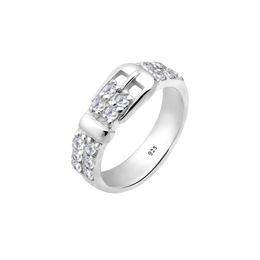 Elli Ring Damen Gr&ouml;&szlig;e 56 silber / wei&szlig;