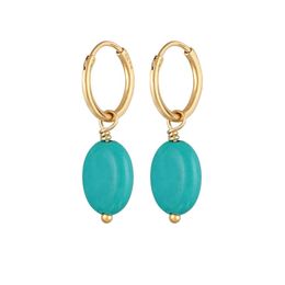 Elli Earrings female Gold, Green size One Size