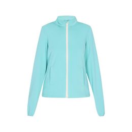 COSIMON Sweatjacke Damen Gr&ouml;&szlig;e M aqua / aubergine / wei&szlig;