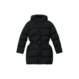 Steppjacke s.Oliver JUNIOR, M&auml;dchen, Gr. 170/176, schwarz, Steppware, Obermaterial: 100% Polyester, unifarben, loose fit normal, Jacken Steppjacke, mit Kapuze