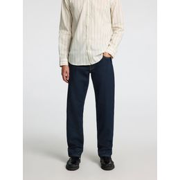Selected Herren Straight-Jeans "SLH196-STRAIGHT BEN KORI JEANS NOOS", blau, Gr. 30, unifarben, Denim/Jeans, Obermaterial: 99% Baumwolle, 1% Elasthan,