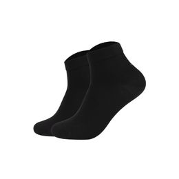 JOOP! JOOP Damen Kurzsocken "Socken Unisex premium essential organic cotton Quarter 2p 2er Pack", Gr. 35, schwarz, Obermaterial: 62% Baumwolle CO(Bio). 36%