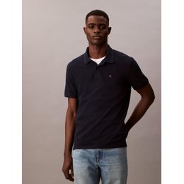 Herren Poloshirt "SS CASUAL PIQUE CLASSIC POLO", blau, Gr. S, Calvin Klein Jeans, unifarben, Jersey, Obermaterial: 100% Baumwolle, Shirts, Mit