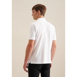 Seidensticker Herren Poloshirt, wei&szlig;, Gr. L, unifarben, 100% Baumwolle, Shirts, Polo Uni