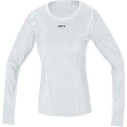 Gore Windstopper Baselayer Thermo Long Sleeve Shirt Bekleidung Damen wei&szlig;