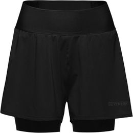 Gore Concurve 3&rdquo; 2 in 1 Shorts Bekleidung Damen schwarz
