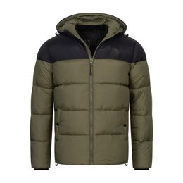 INDICODE JEANS Jacke 'Biviano' Herren Gr&ouml;&szlig;e M dunkelgr&uuml;n / schwarz