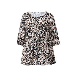 MIAMODA Bluse Damen Gr&ouml;&szlig;e 10XL braun / schwarz