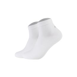 JOOP! JOOP Damen Kurzsocken "Socken Unisex premium essential organic cotton Quarter 2p 2er Pack", Gr. 43, wei&szlig;, Obermaterial: 62% Baumwolle CO(Bio). 36%