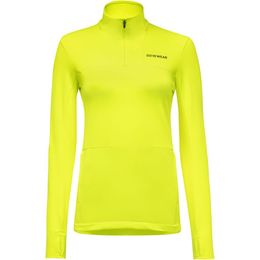 Gore Training Thermo 1/4-Zip Bekleidung Damen gelb