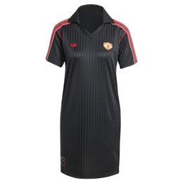adidas originals Kleid 'Manchester United Terrace Icons' Damen Gr&ouml;&szlig;e 30/32 dunkelrot / schwarz / wei&szlig; Winterkleid