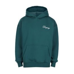 DROPSIZE Herren Kapuzensweatshirt "Dropsize HEAVY OVERSIZE MEMBERS CLUB HOODIE"gr&uuml;n, Gr. S, bedruckt, 70% Baumwolle, 30% Polyester, Sweatshirts