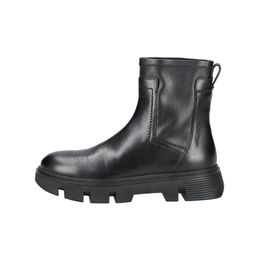 Geox Damen Stiefelette "Geox Stiefelette Leder/Synthetik", Gr. 37, schwarz, Leder, Synthetik, Schuhe