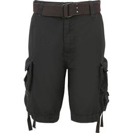 Cargoshorts Brandit "Brandit Herren Savage Vintage Cargo Shorts", Herren, Gr. 5XL, US-Gr&ouml;&szlig;en, charcoal, 100% Baumwolle, loose fit, Hosen