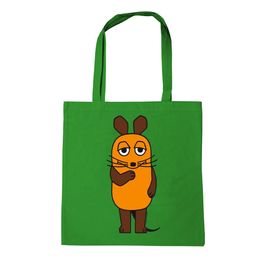 logoshirt Tasche 'Die Sendung mit der Maus' Damen Gr&ouml;&szlig;e One Size braun / gr&uuml;n / orange