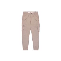 Damen Cargohose "Combat Pant", beige, Gr. 30, Alpha Industries, Obermaterial: 98% Baumwolle, 2% Elastan; Futter: 100% Baumwolle, Hosen