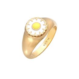 Elli Ring Damen Gr&ouml;&szlig;e 58 gelb / gold / wei&szlig;