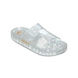 Roxy Jungen Sandale "Rg Kattie Glitter", Gr. 2silber, Obermaterial:Obermaterial: 95% PVC/ 5% synthetische Kunststoffschnalle, Futter: N/A, Laufsohle: