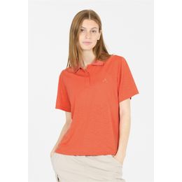 WHISTLER Damen Langarm-Poloshirt "Vale", orange, Gr. 48, unifarben, 97% Polyester, 3% Elasthan, Shirts, Aus leichtem Material